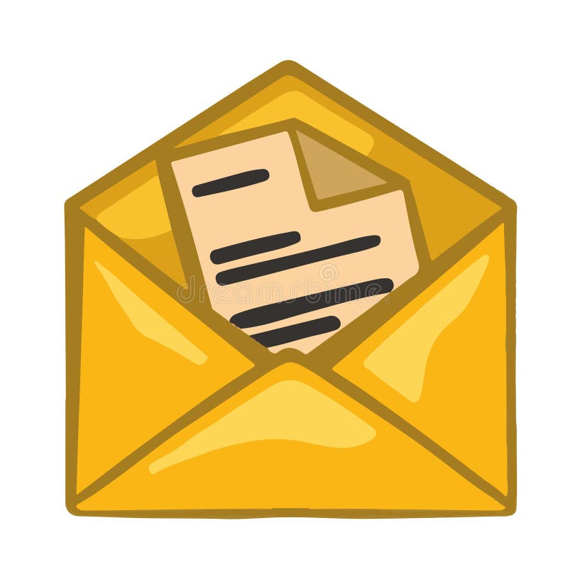 Letter, Mail Telegram, Message Vector Illustration Stock Vector ...