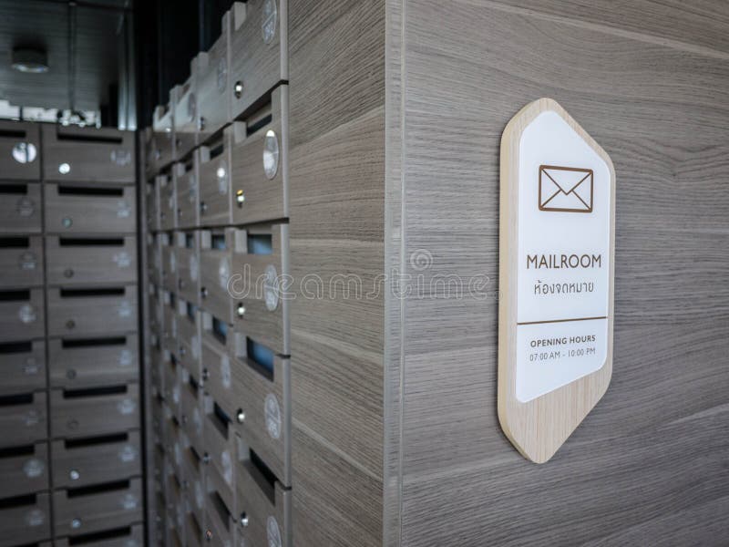Letter in Mailbox, Mailroom Stock Image - Image of safe, room: 78722605