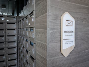 Letter in Mailbox, Mailroom Stock Image - Image of safe, room: 78722605