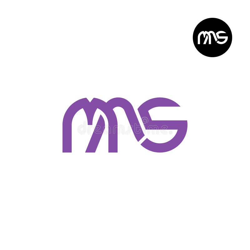 Letter MAS Monogram Logo Design Stock Vector - Illustration of simple ...