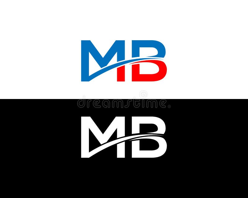 Creative Letter MB Abstract Logo Stock Vector - Illustration of design ...