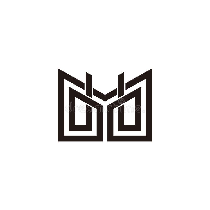 Letter Mb Linked Geometric Linked Line Logo Vector Stock Vector ...