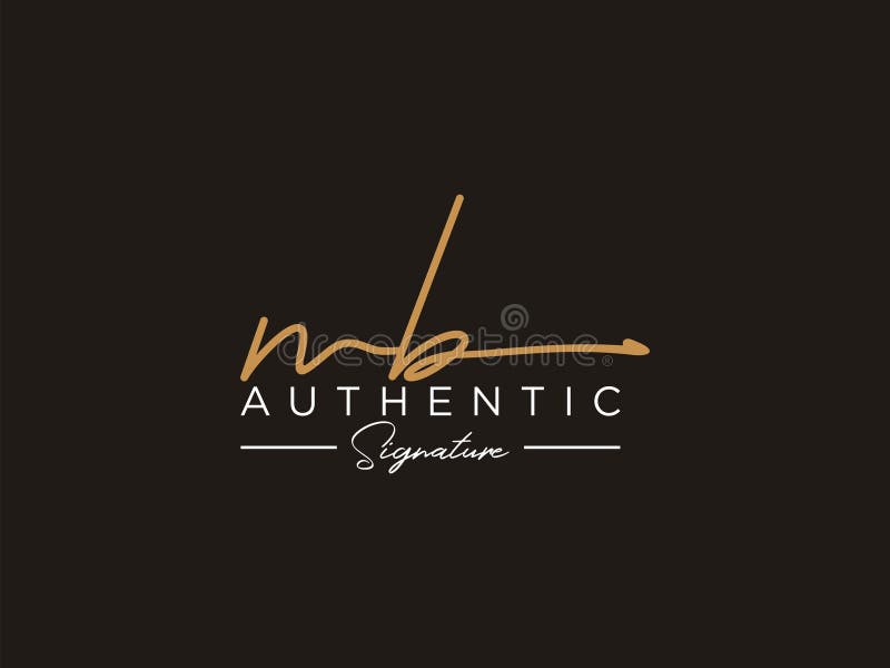 Letter MB Signature Logo Template Vector Stock Vector - Illustration of ...