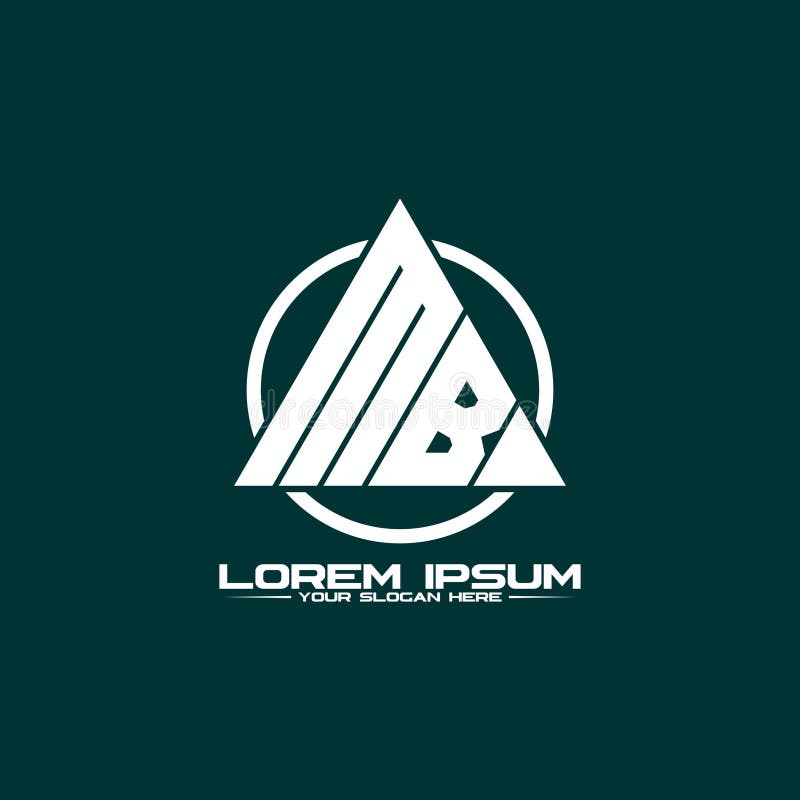 Letter MB Simple Monogram Logo Icon Design. Stock Vector - Illustration ...