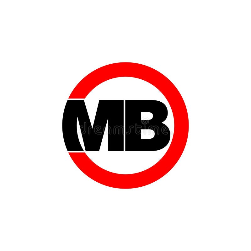 Letter MB Simple Monogram Logo Icon Design. Stock Vector - Illustration ...