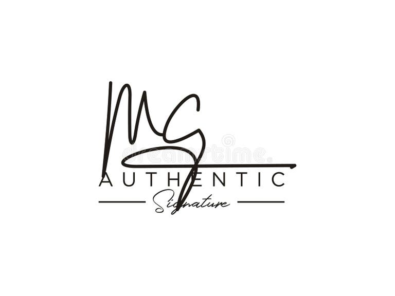 Letter MC Signature Logo Template Vector Stock Vector - Illustration of ...
