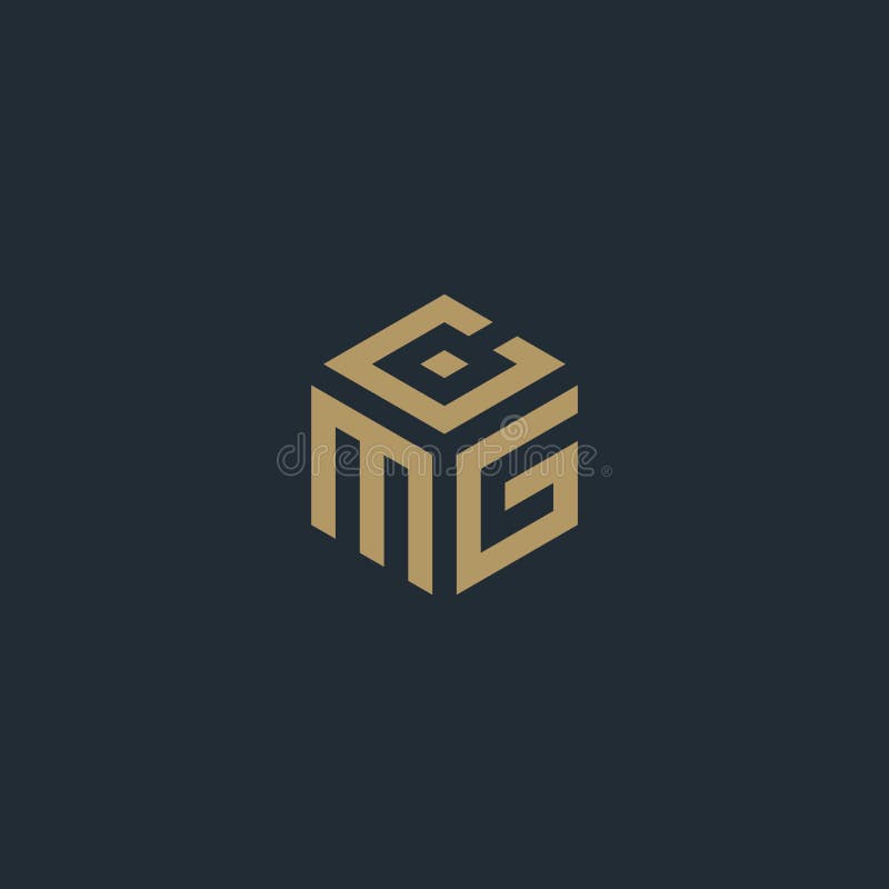 Letter MCG Cube Logo Design Stock Illustration - Illustration of icon ...