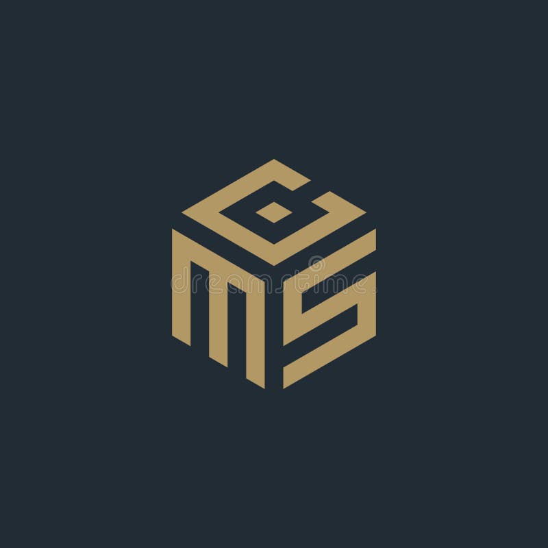 Letter MCS Cube Logo Design Stock Illustration - Illustration of idea ...