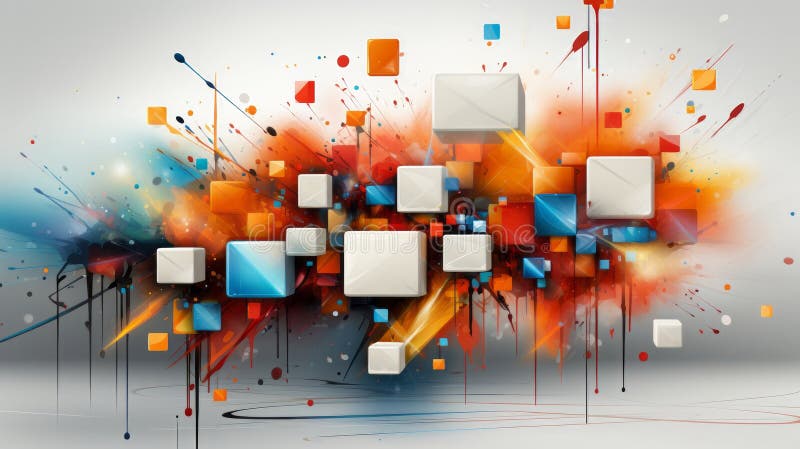 Letter or Message As Abstract Icon. Generative AI. Stock Illustration ...