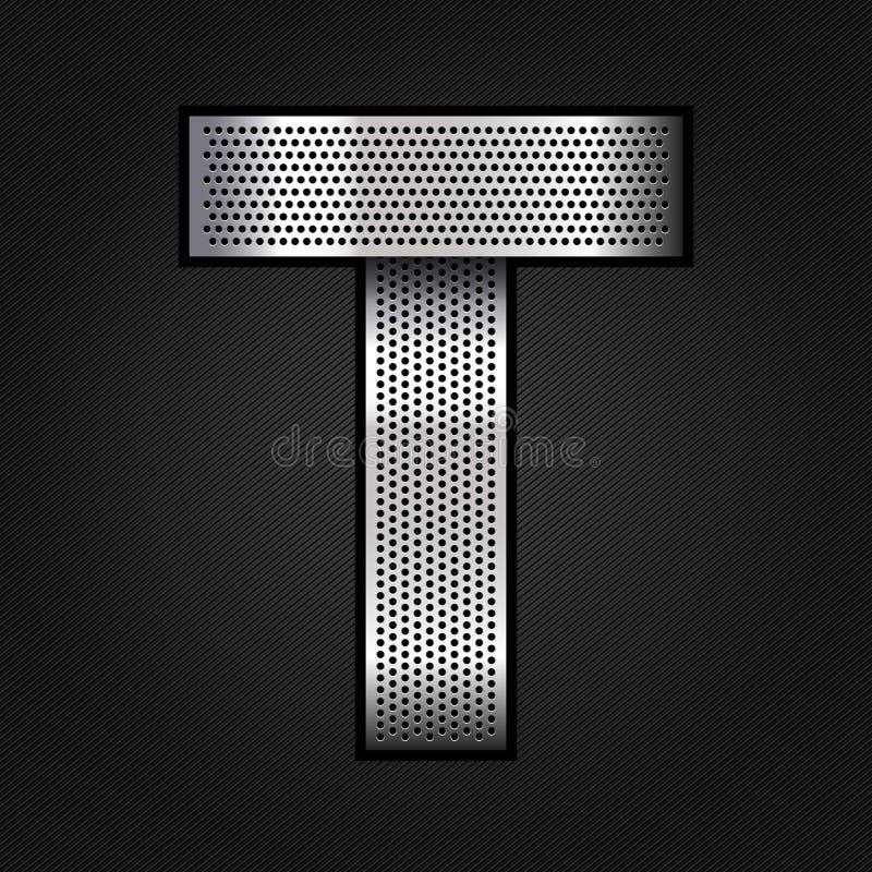 Letter Metal Chrome Ribbon T Stock Illustrations – 4 Letter Metal ...