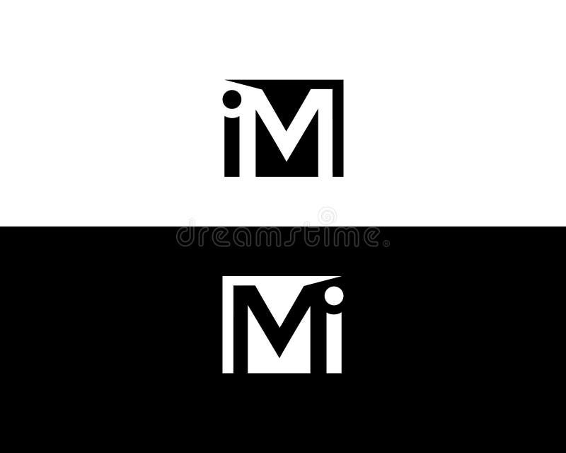 Letter MI and IM Logo and Icon Design Modern Vector Template Stock ...