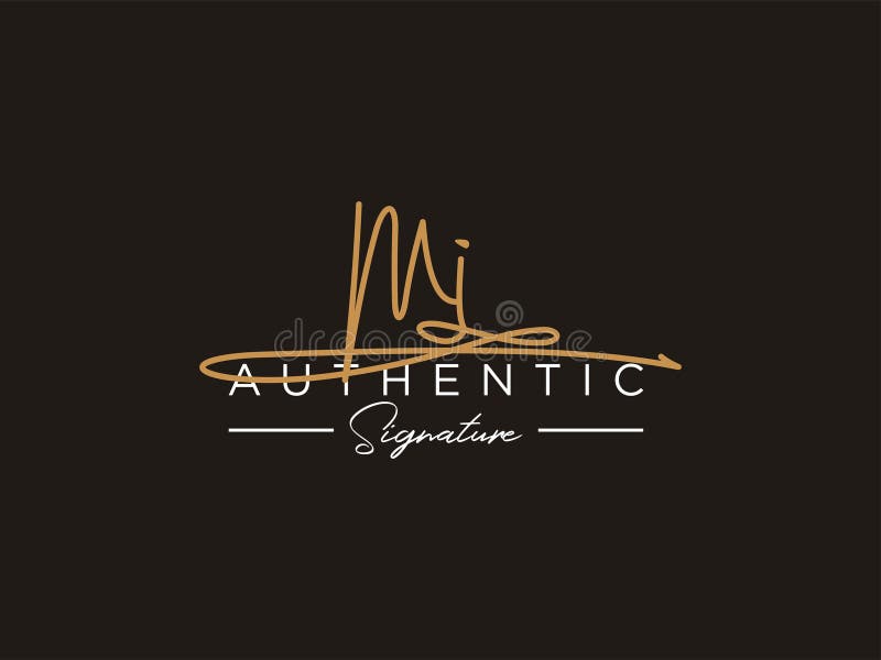 Letter MI Signature Logo Template Vector Stock Vector - Illustration of ...