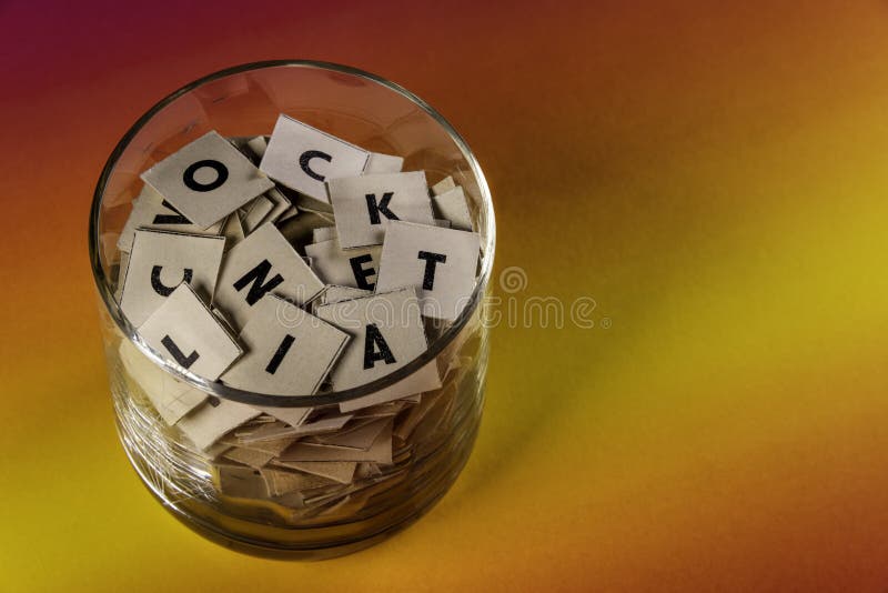 Letter Mix stock photo. Image of mind, competition, glass - 212343916