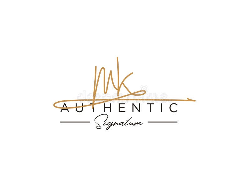 Mk Signature Stock Illustrations – 253 Mk Signature Stock Illustrations ...