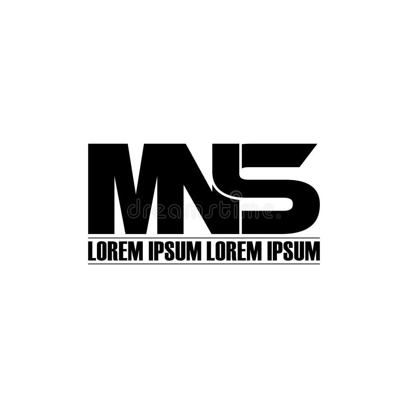 Letter MNS Simple Monogram Logo Icon Design. Stock Vector ...