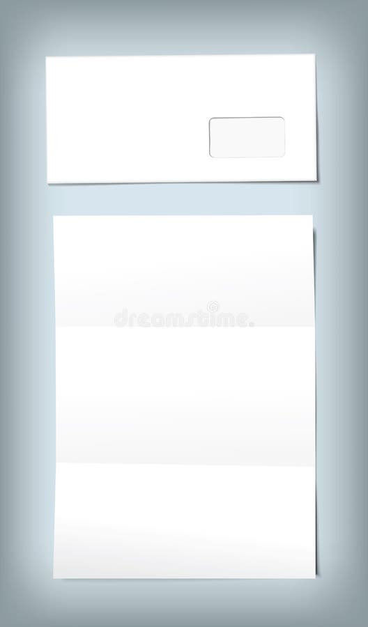 Letter mock-up stock vector. Illustration of letterhead - 43428089