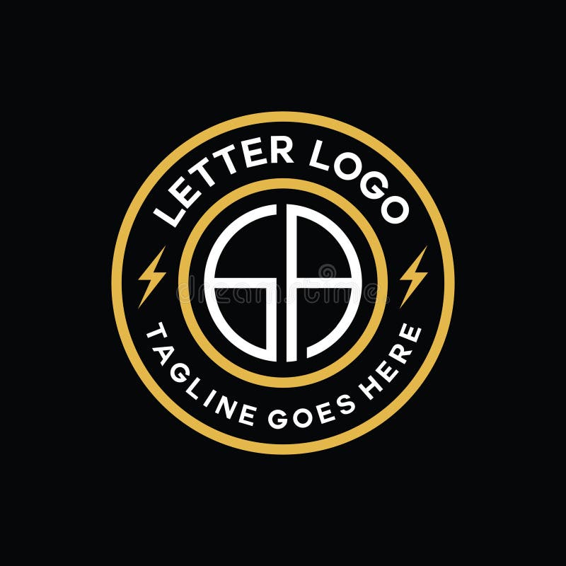 Letter Monoline Logo Design Vector Graphic Stock Vector - Illustration ...