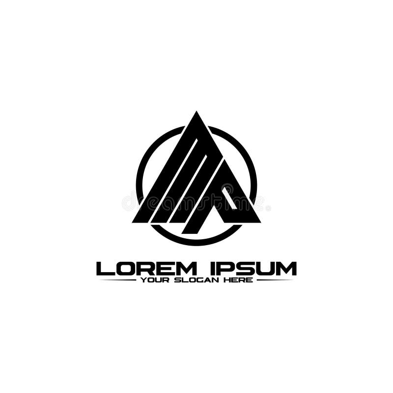 Letter MP Simple Monogram Logo Icon Design. Stock Vector - Illustration ...