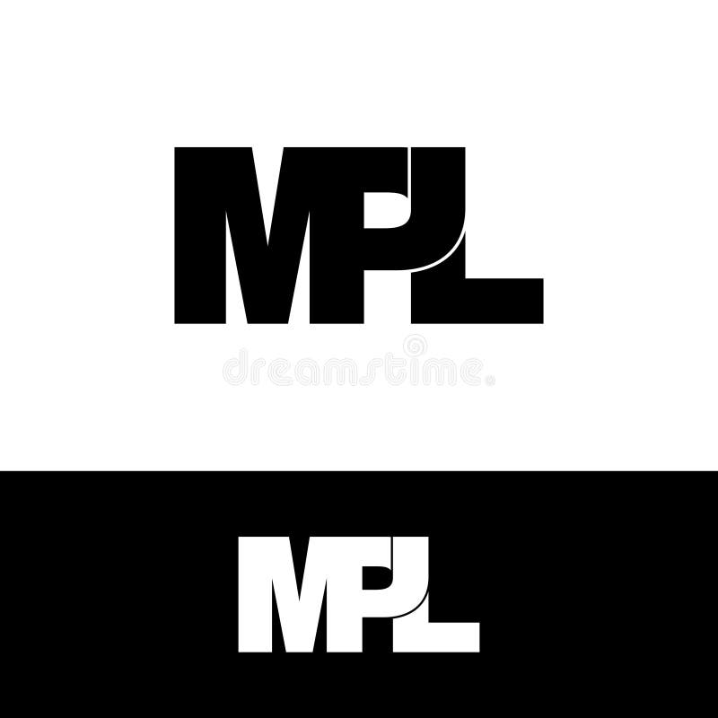 Letter MPL Simple Monogram Logo Icon Design. Stock Vector ...