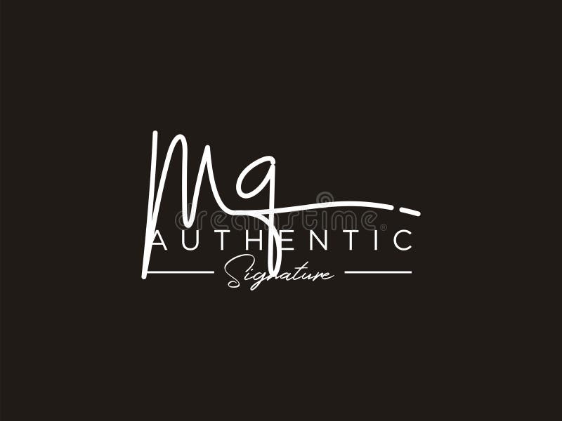 Letter MQ Signature Logo Template Vector Stock Vector - Illustration of ...