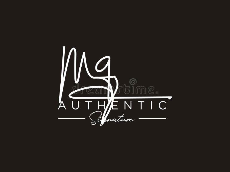 Letter MQ Signature Logo Template Vector Stock Vector - Illustration of ...