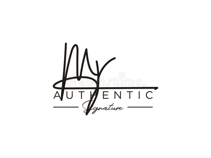 Letter MR Signature Logo Template Vector Stock Vector - Illustration of ...