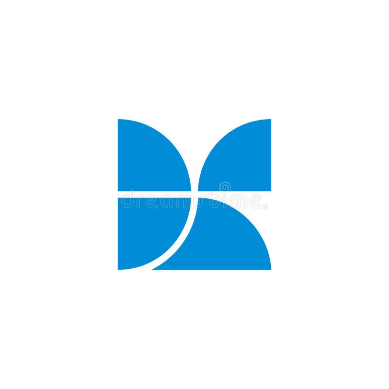 Letter Mr Simple Geometric Curves Logo Vector Stock Vector ...