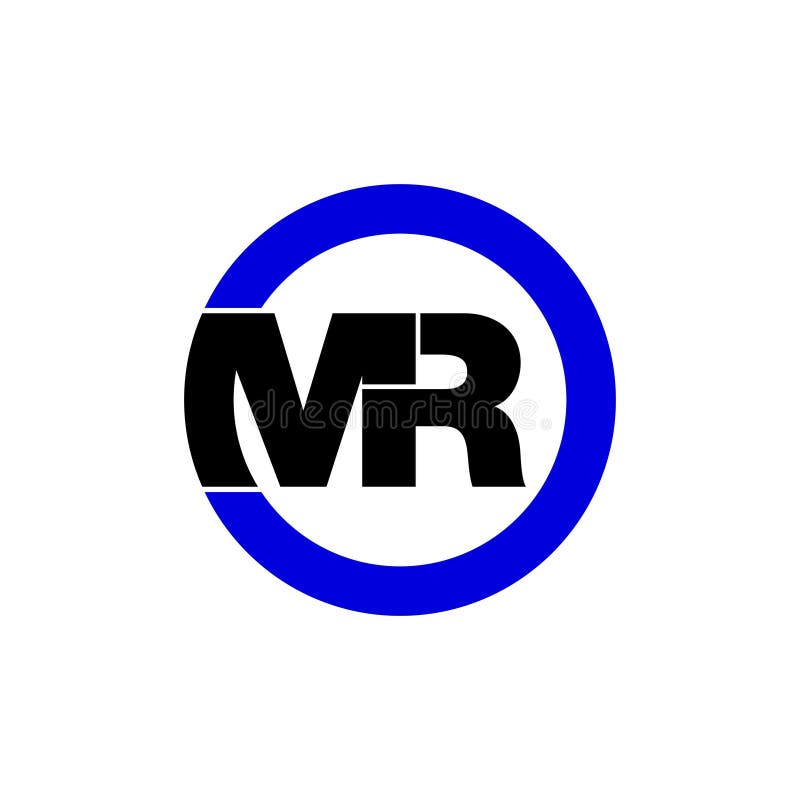 Letter MR Simple Monogram Logo Icon Design. Stock Vector - Illustration ...