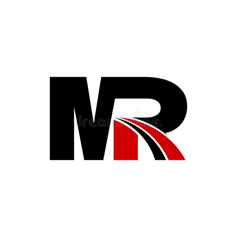 Letter MR Simple Monogram Logo Icon Design. Stock Vector - Illustration ...