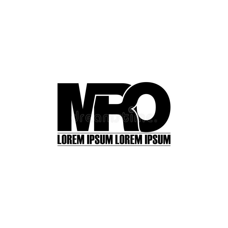 Letter MRO Simple Monogram Logo Icon Design. Stock Vector ...