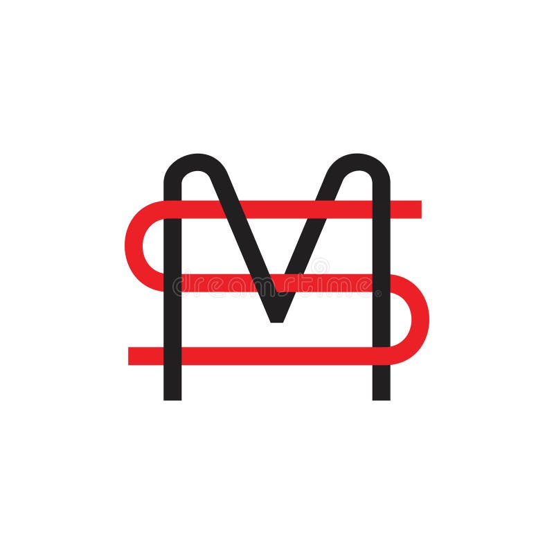 Letter Ms Simple Linked Overlapping Line Logo Vector Stock Vector ... Letter Ms Simple Linked Overlapping Line Logo Vector Stock Vector ...