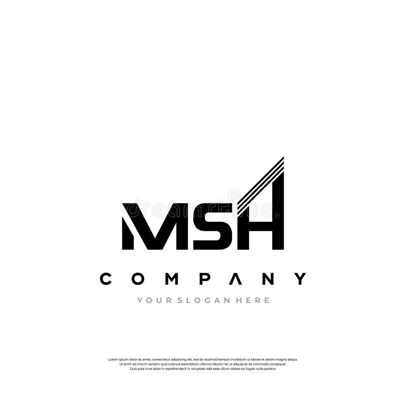 Letter MSH Logo Concept for Icon or Logo Design Business Template Stock ...
