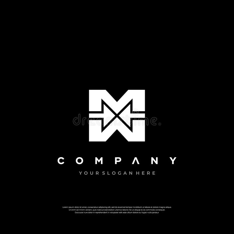 Letter MW Logo Combined with Arrow Stock Vector - Illustration of ...