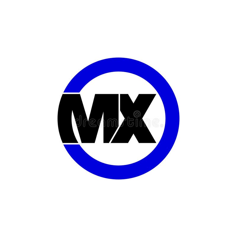 Letter MX Simple Monogram Logo Icon Design. Stock Vector - Illustration ...