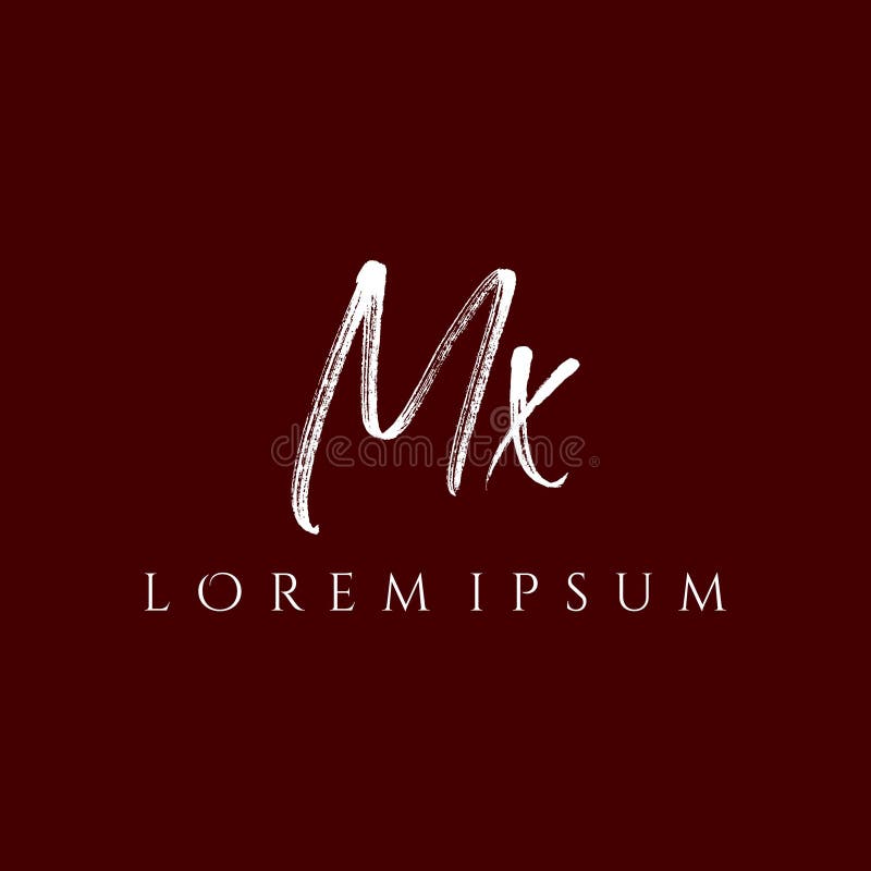 Letter MX Simple Monogram Logo Icon Design. Stock Vector - Illustration ...