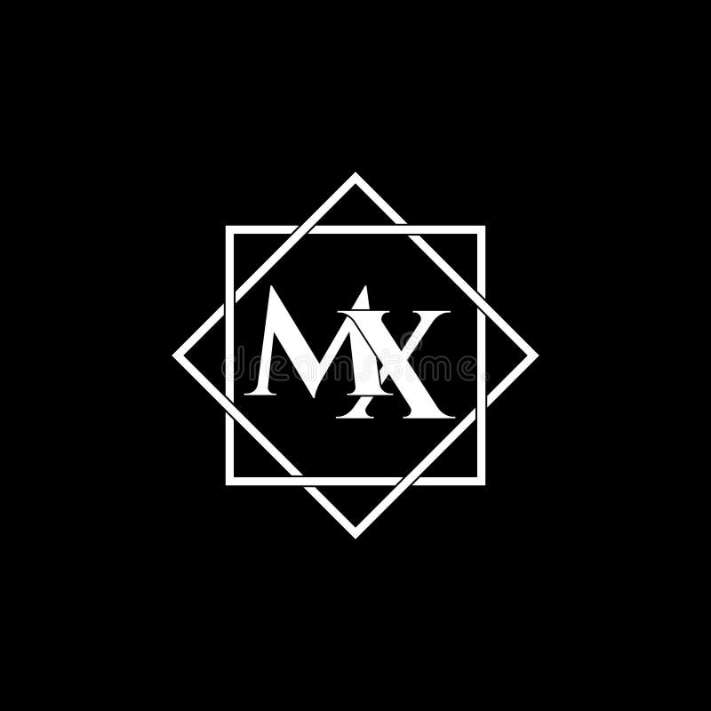 Letter MX Simple Monogram Logo Icon Design. Stock Vector - Illustration ...