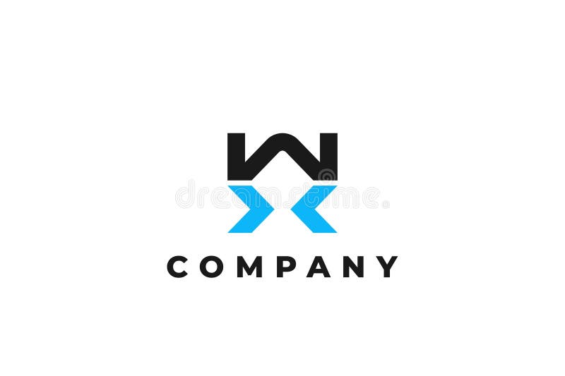 Letter Mx or Xm Abstract Modern Business Logo Stock Illustration ...