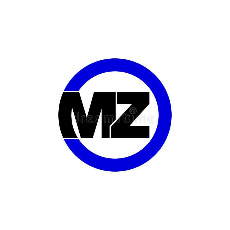 Letter MZ Simple Monogram Logo Icon Design. Stock Vector - Illustration ...
