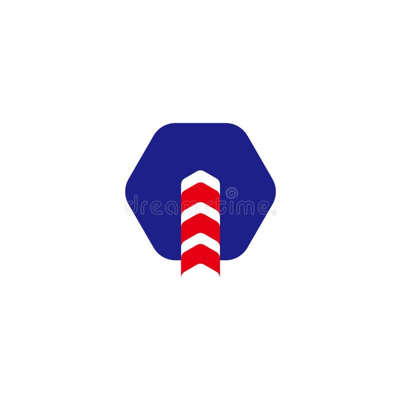 Letter N Arrows Up Geometric Motion Logo Vector Stock Vector ...