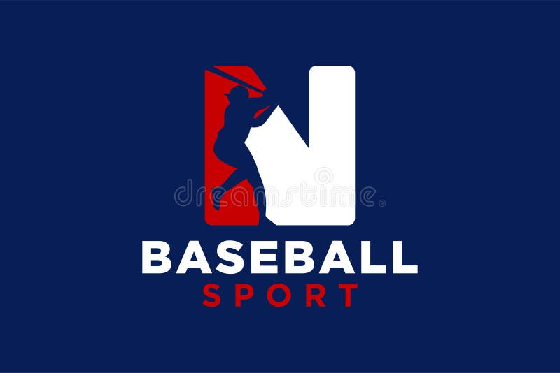 Letter N Baseball Logo Icon Vector Template, Stock Vector ...