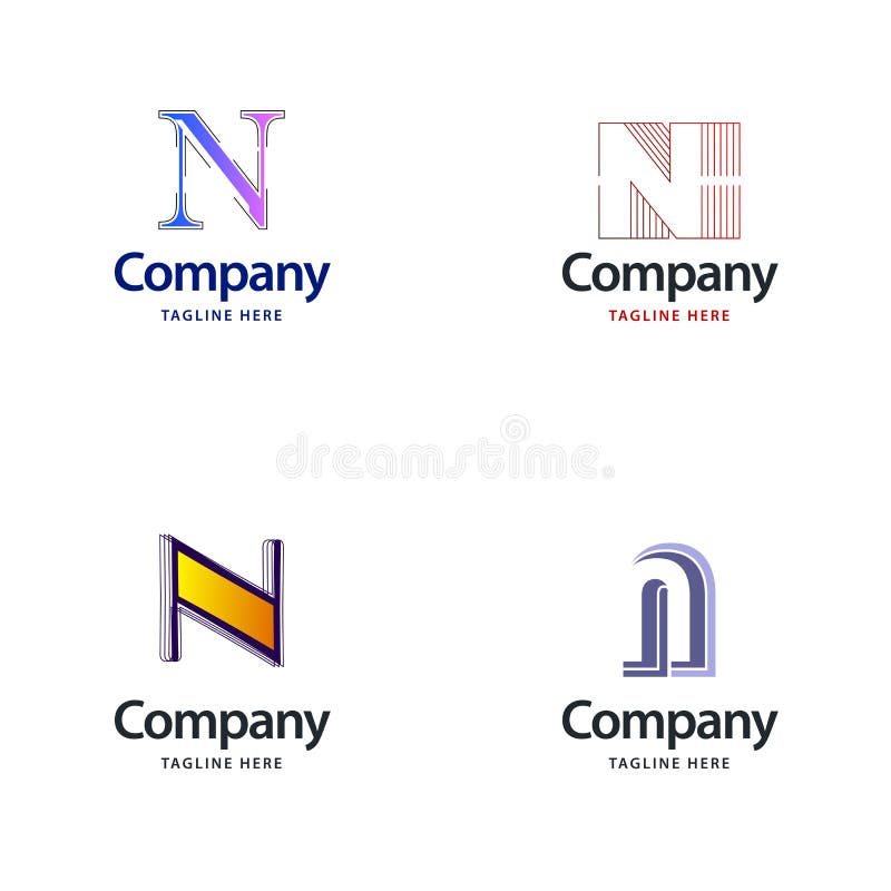 Letter N Big Logo Pack Design Creative Modern Logos Design for Your ...