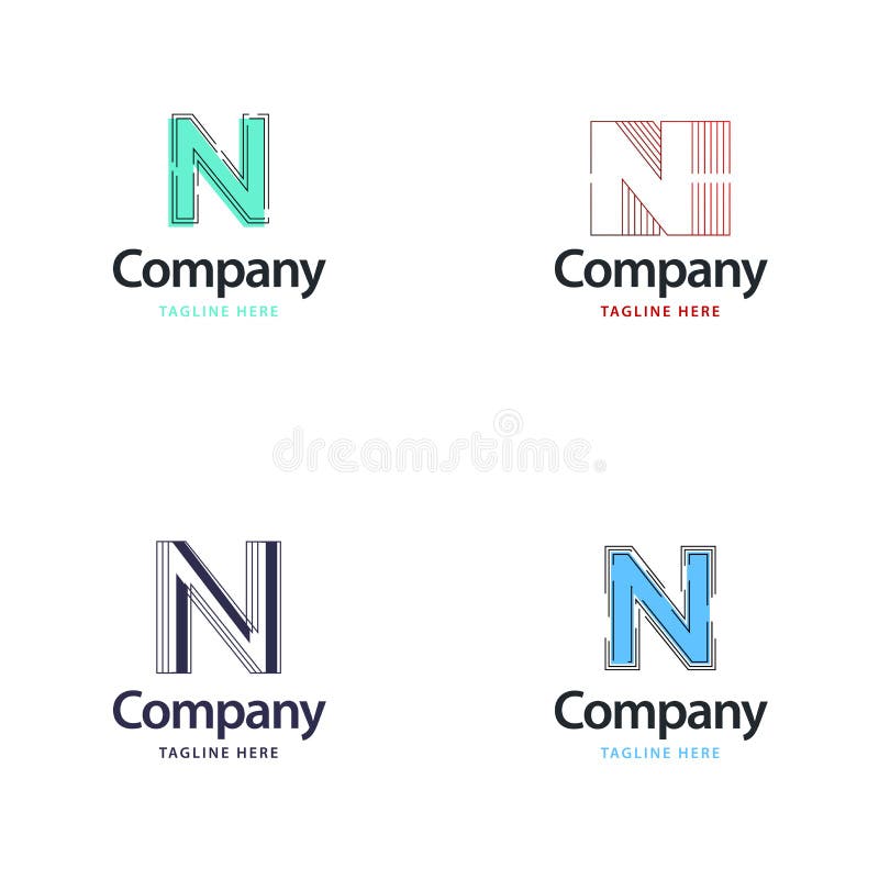 Letter N Big Logo Pack Design Creative Modern Logos Design for Your ...