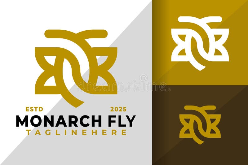 Letter N Butterfly Monogram Logo Icon Vector Design Illustration Stock ...