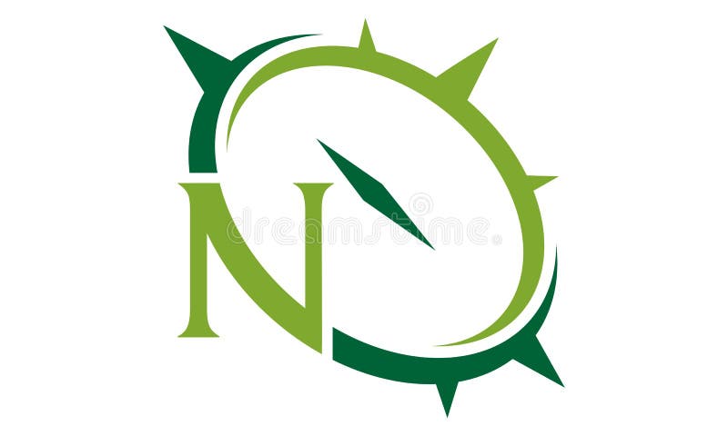 Compass (vector included) stock vector. Illustration of geography - 9877171