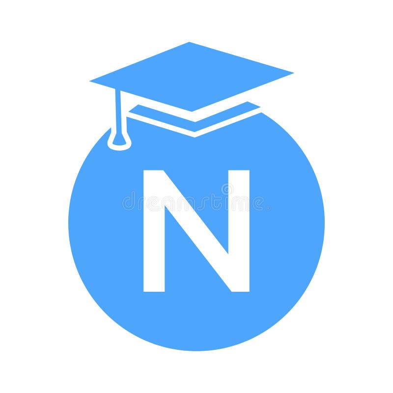 Letter N Education Logo Template. Education Logotype Concept with ...