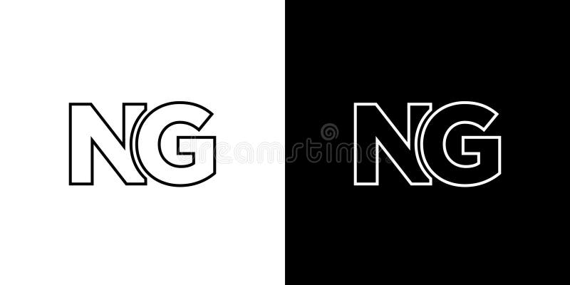 Letter N and G, NG Logo Design Template. Minimal Monogram Initial Based ...