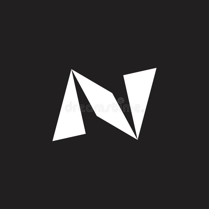 Letter N Geometric Arrow Logo Vector Stock Vector - Illustration of ...