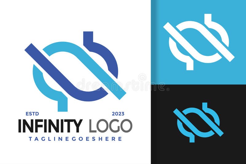 Letter N Infinity Logo Logos Design Element Stock Vector Illustration Template Stock Vector ...