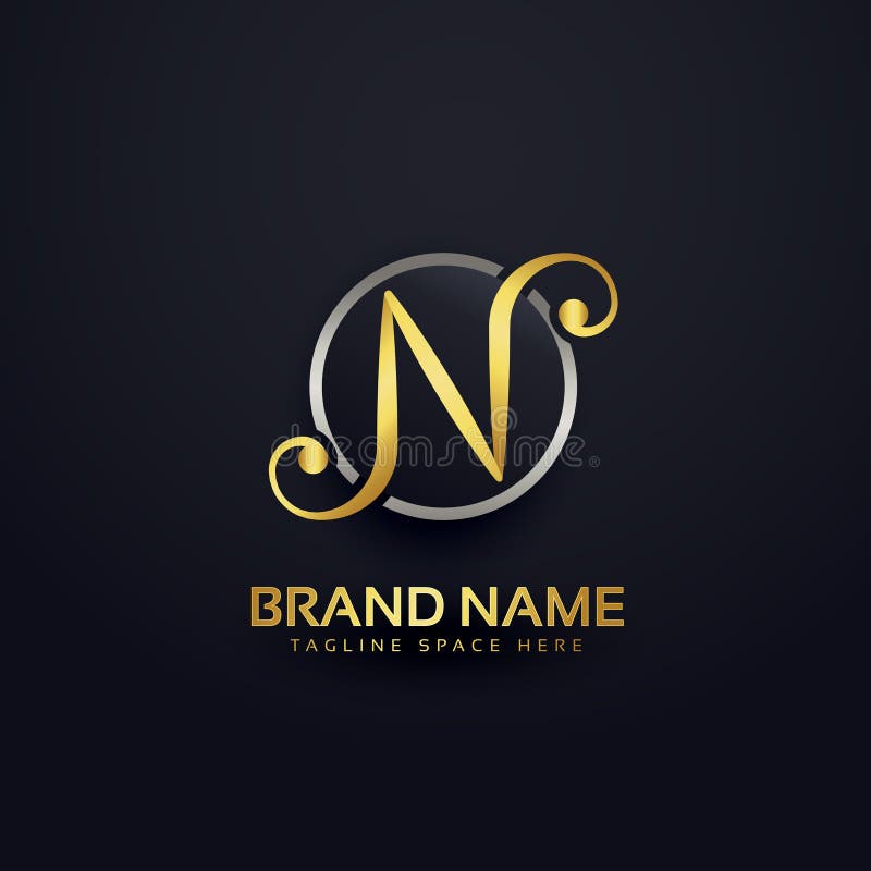 Letter N Logo Design in Creative Style Stock Vector - Illustration of ...