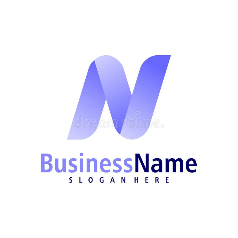 Letter N Logo Design Vector. Creative Initial N Logo Concepts Template ...